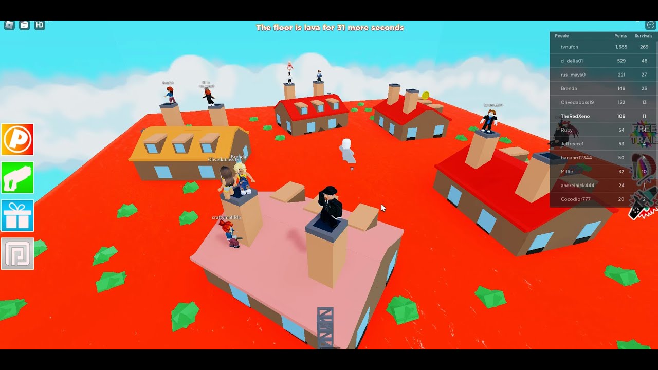 Roblox The Floor is LAVA - YouTube