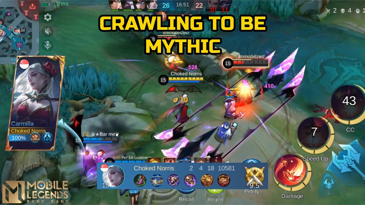 Crawling To Be Mythic | Mobile Legends: Bang Bang - 20250124 - YouTube