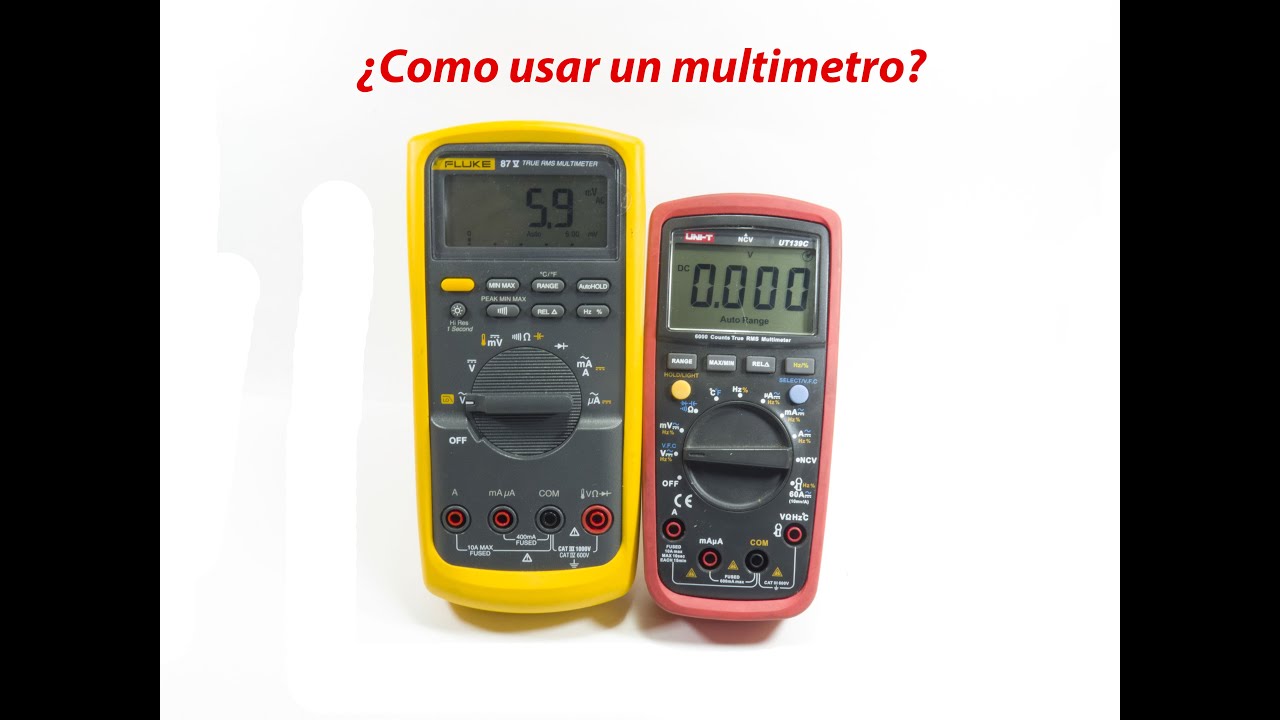Como usar un multimetro? - YouTube