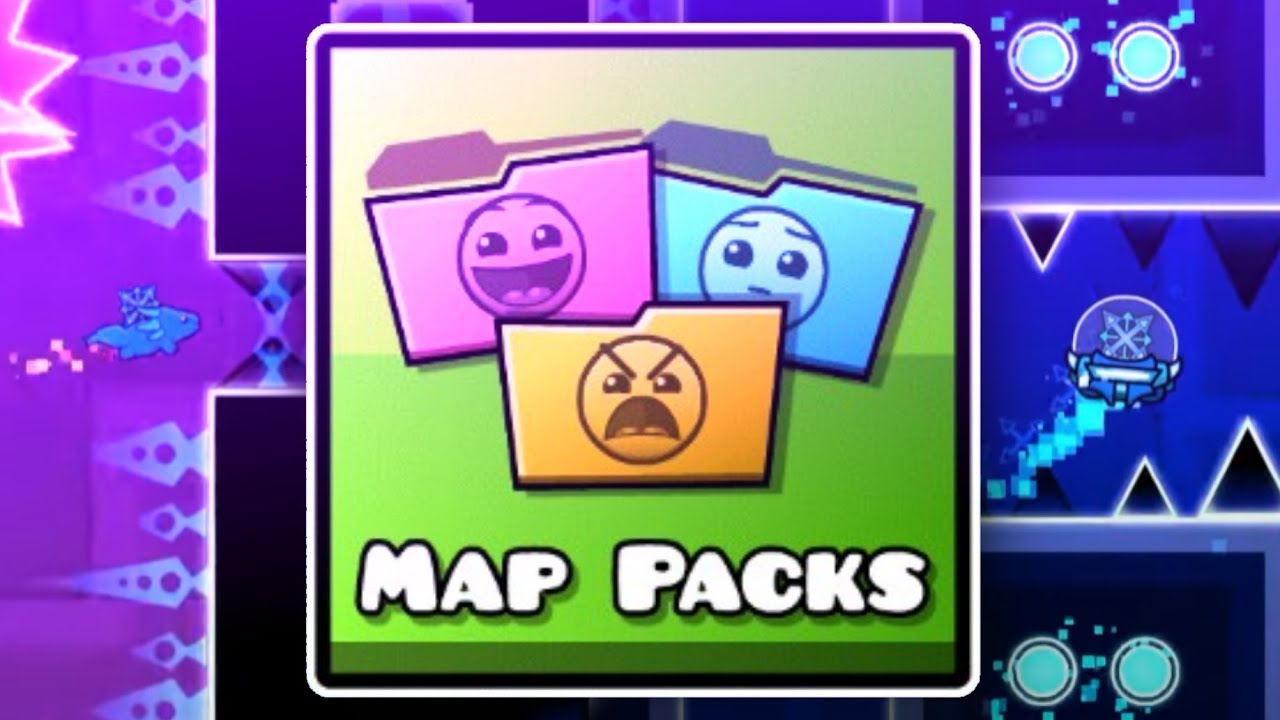 Geometry Dash playing map packs part 1 - YouTube