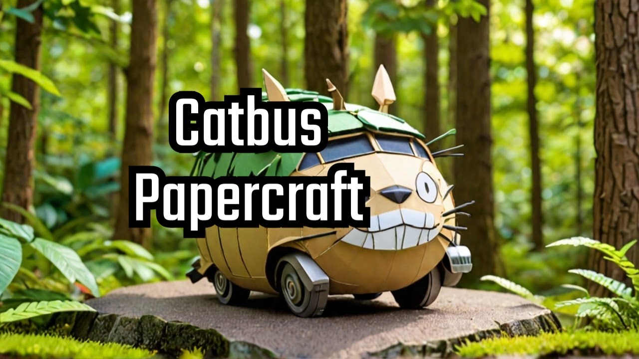 Studio Ghibli Catbus Papercraft Set - Is It Worth It? - YouTube