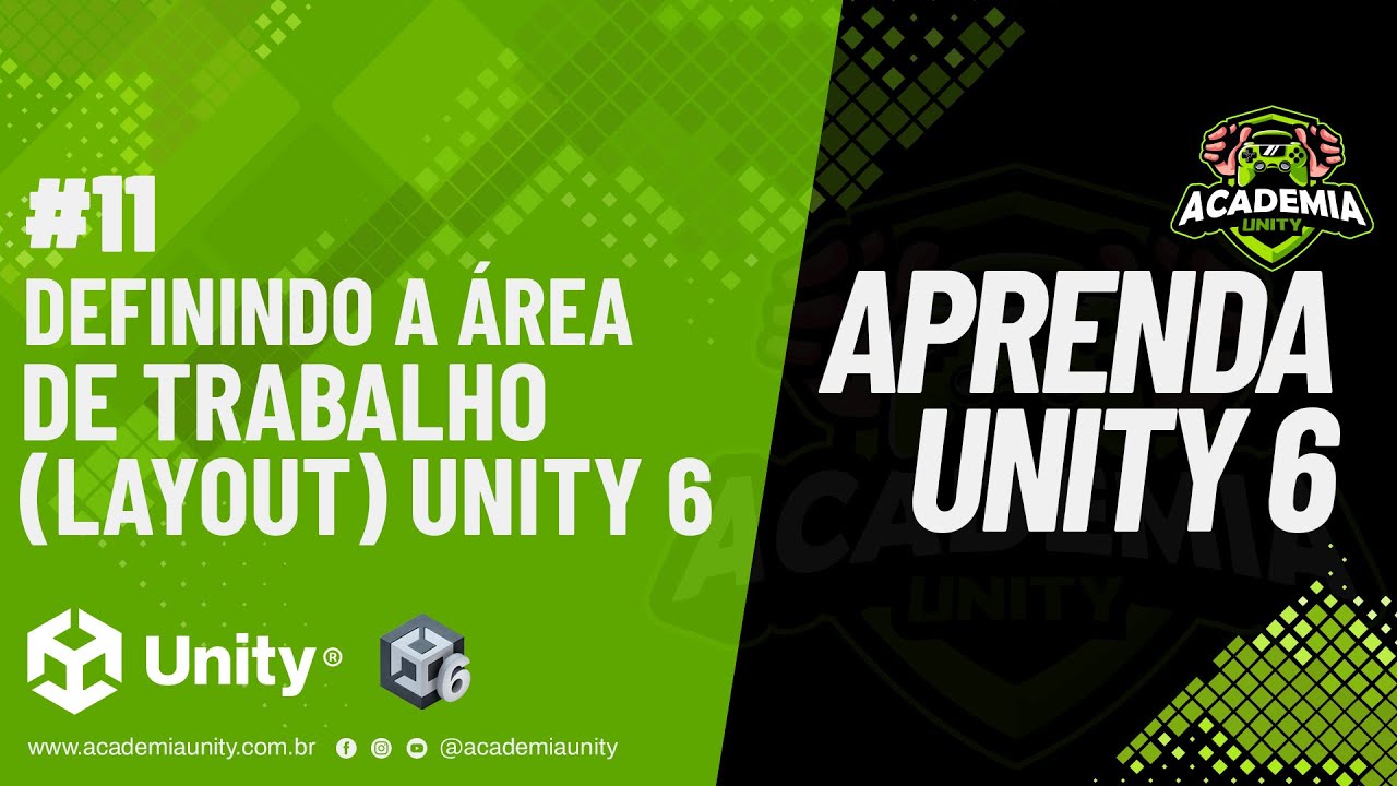 Aprenda Unity 6 - Definindo a área de trabalho (layout) no Unity 6 ...