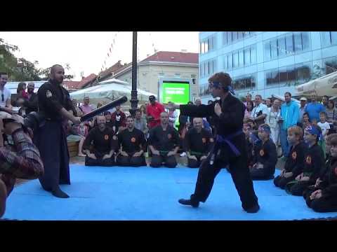 Genbukan Ninja i Samurai klinci prezentacija, Zagreb 2016「玄武館」