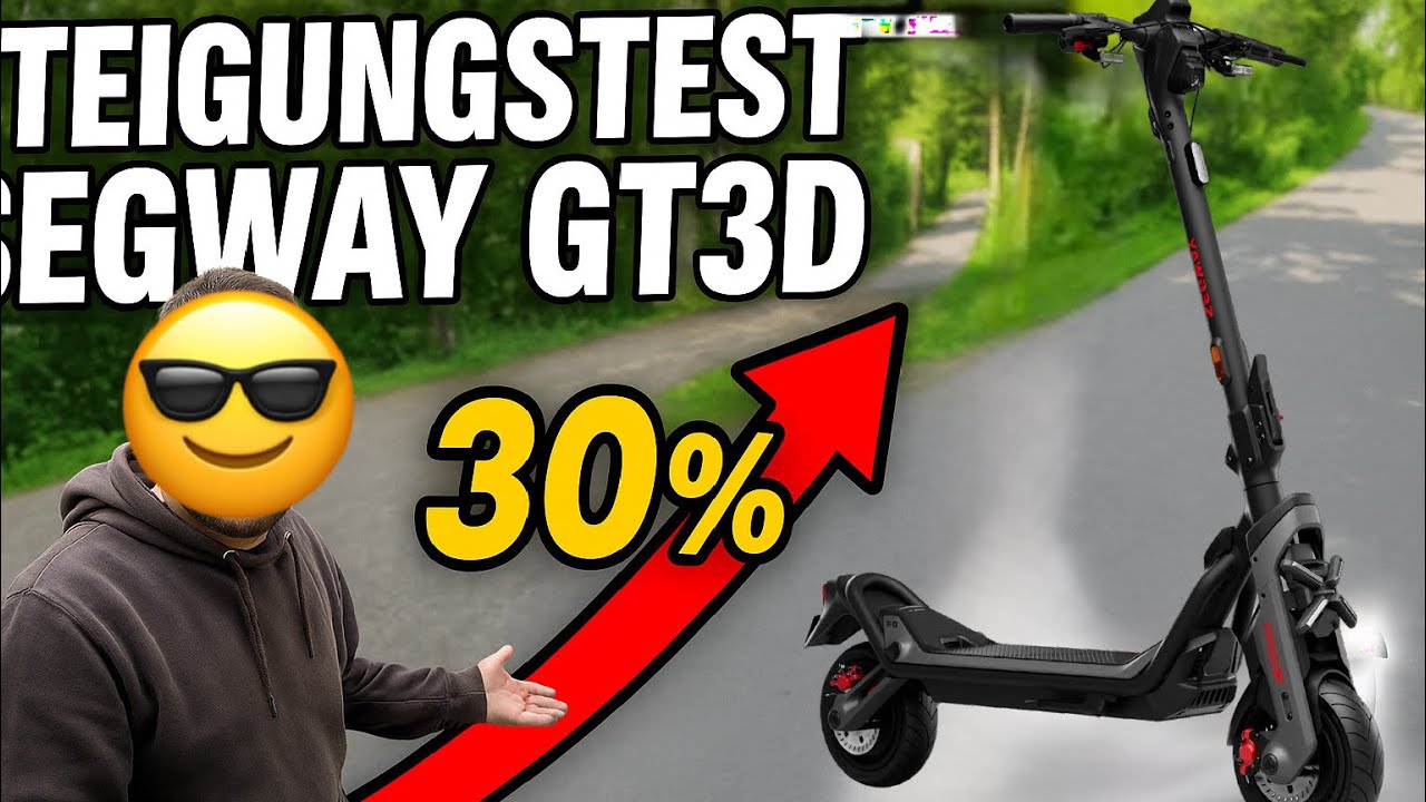 Was ist jetzt los ? Segway GT3D Steigungstest - YouTube