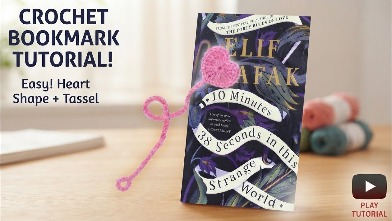 Quick & Cute Crochet Bookmark (Beginner Friendly!) - YouTube