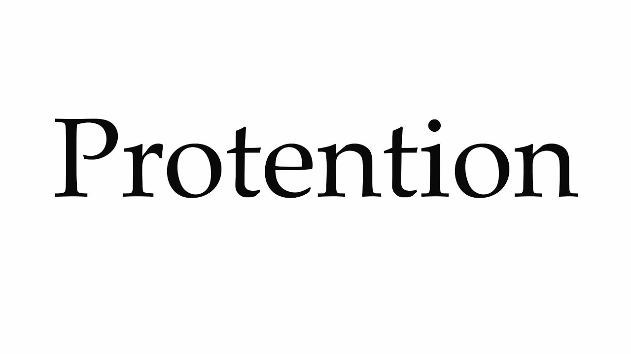 How to Pronounce Protention - YouTube