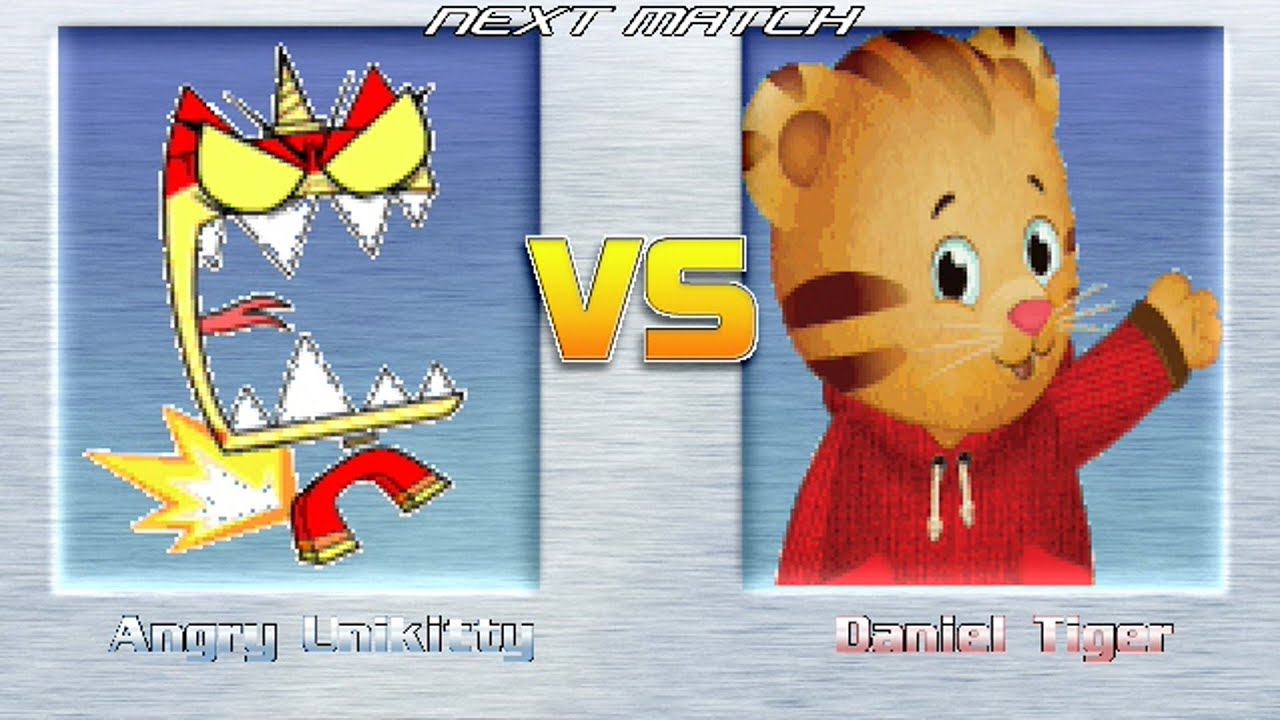 M.U.G.E.N BATTLES | Angry Unikitty vs Daniel Tiger | Unikitty! vs ...