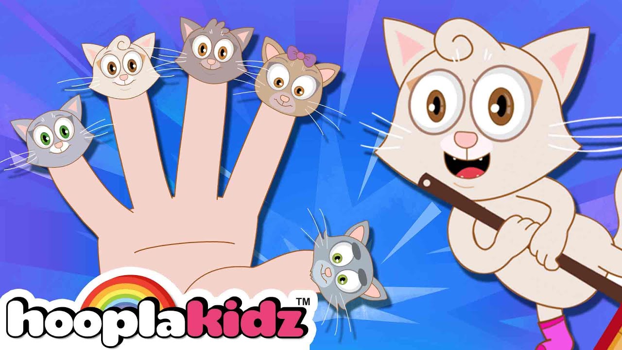 Fun Kids Songs + Cat Finger Family Song | HooplaKidz Nursery Rhymes ...