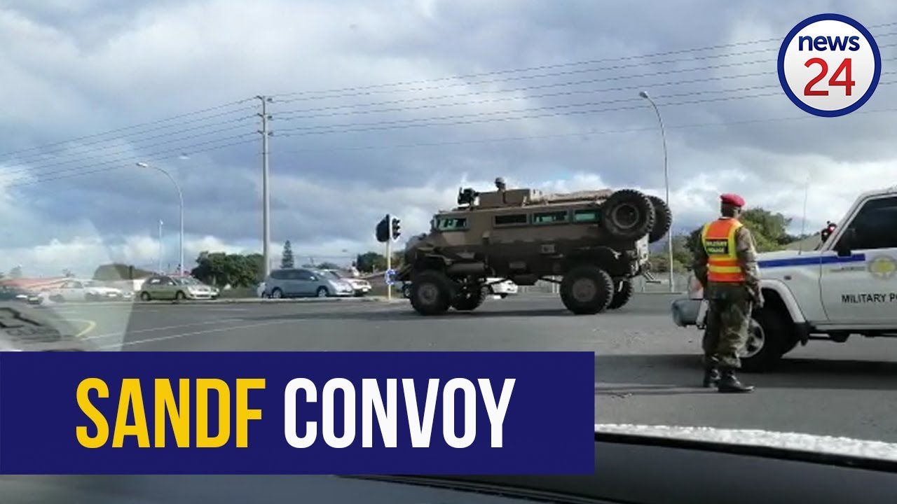 WATCH: 12 SANDF vehicles head out for round 2 - YouTube