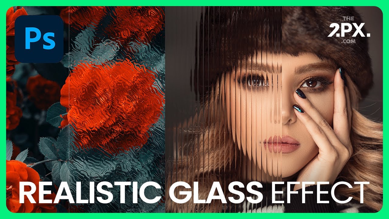Realistic glass effect in Photoshop in Hindi Urdu | Photoshop Tutorial ...