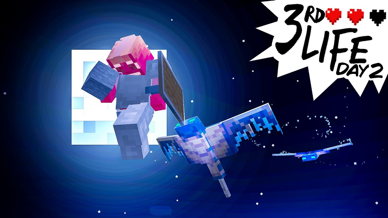 Minecraft 3rd Life: Day 2 - Team Yellow! - YouTube