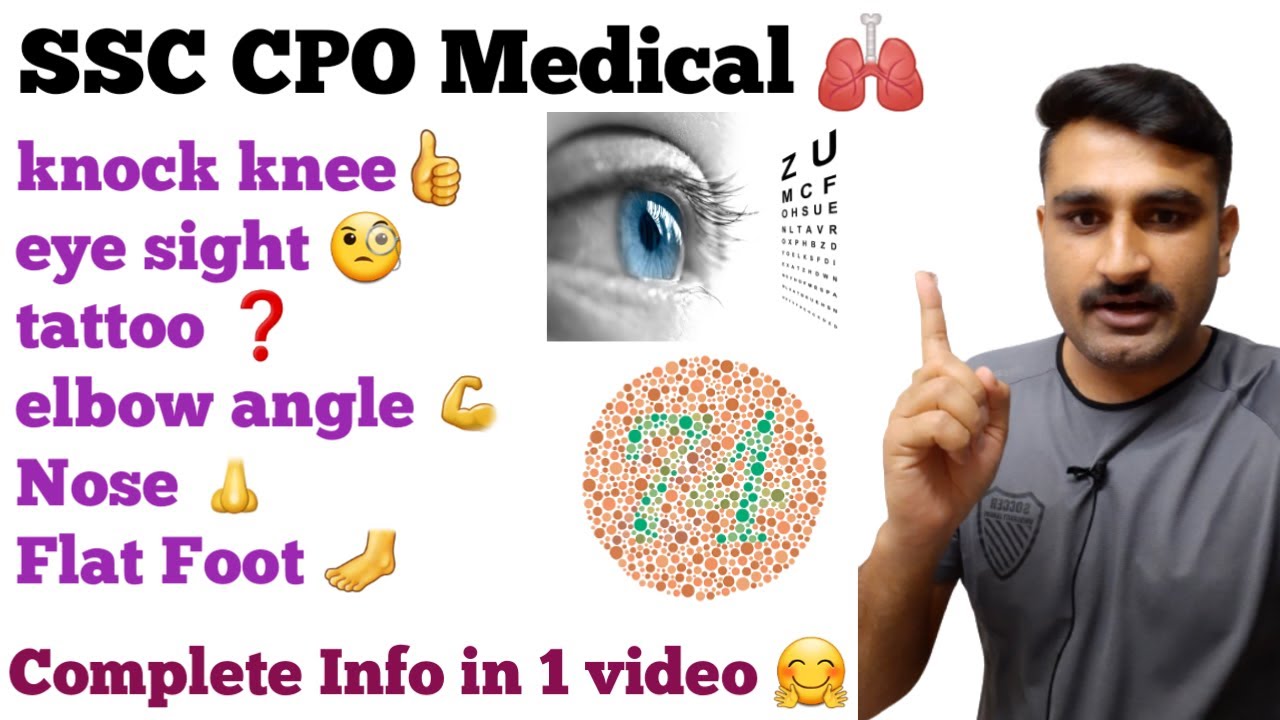 SSC CPO Medical Process Complete Info in 1 video - YouTube