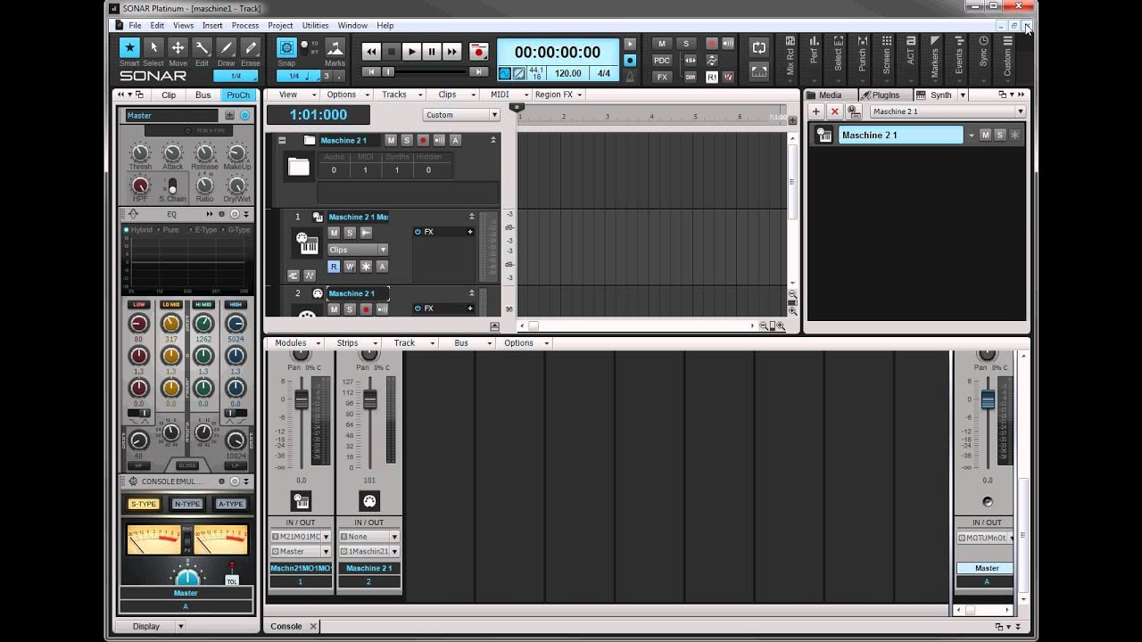 Maschine 2.3 VST crash of Sonar - YouTube