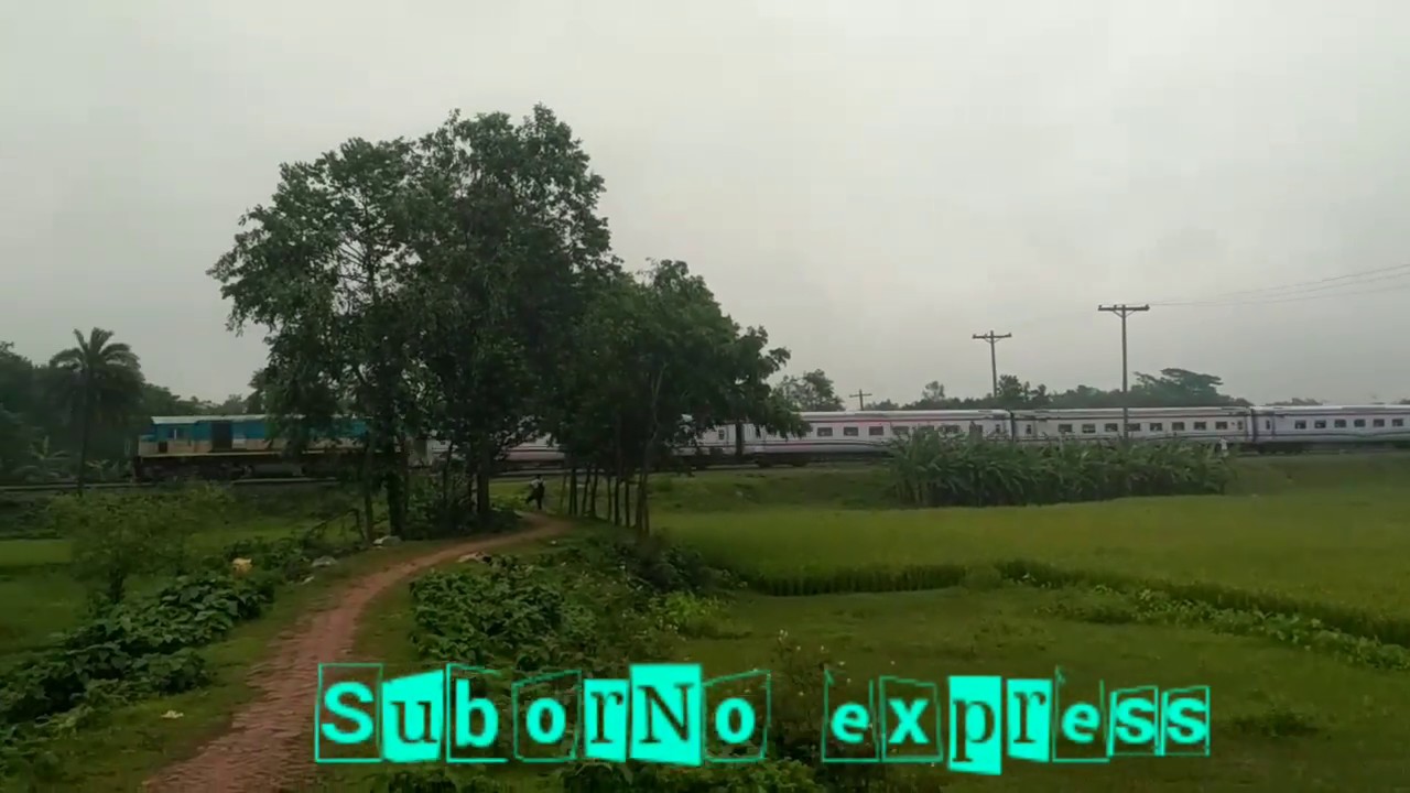 Non stop Train Suborno express - Dhaka-Chittagong - YouTube