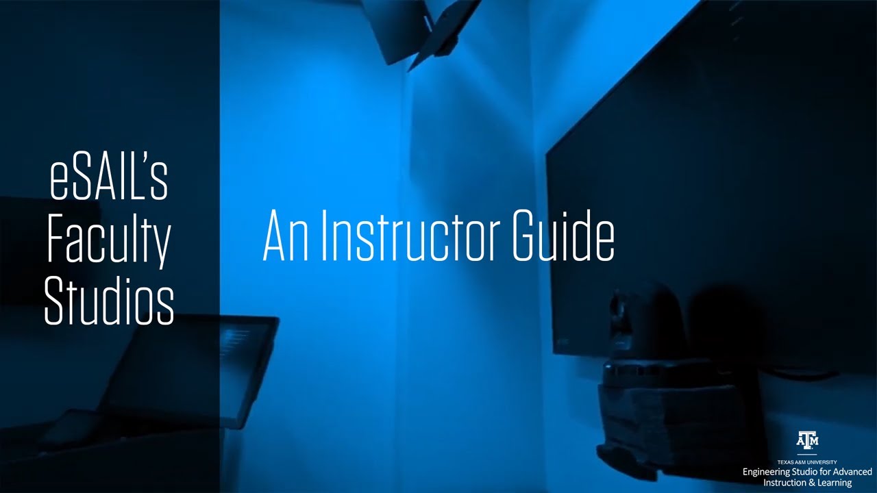eSAIL's Faculty Studios - An Instructor Guide - YouTube