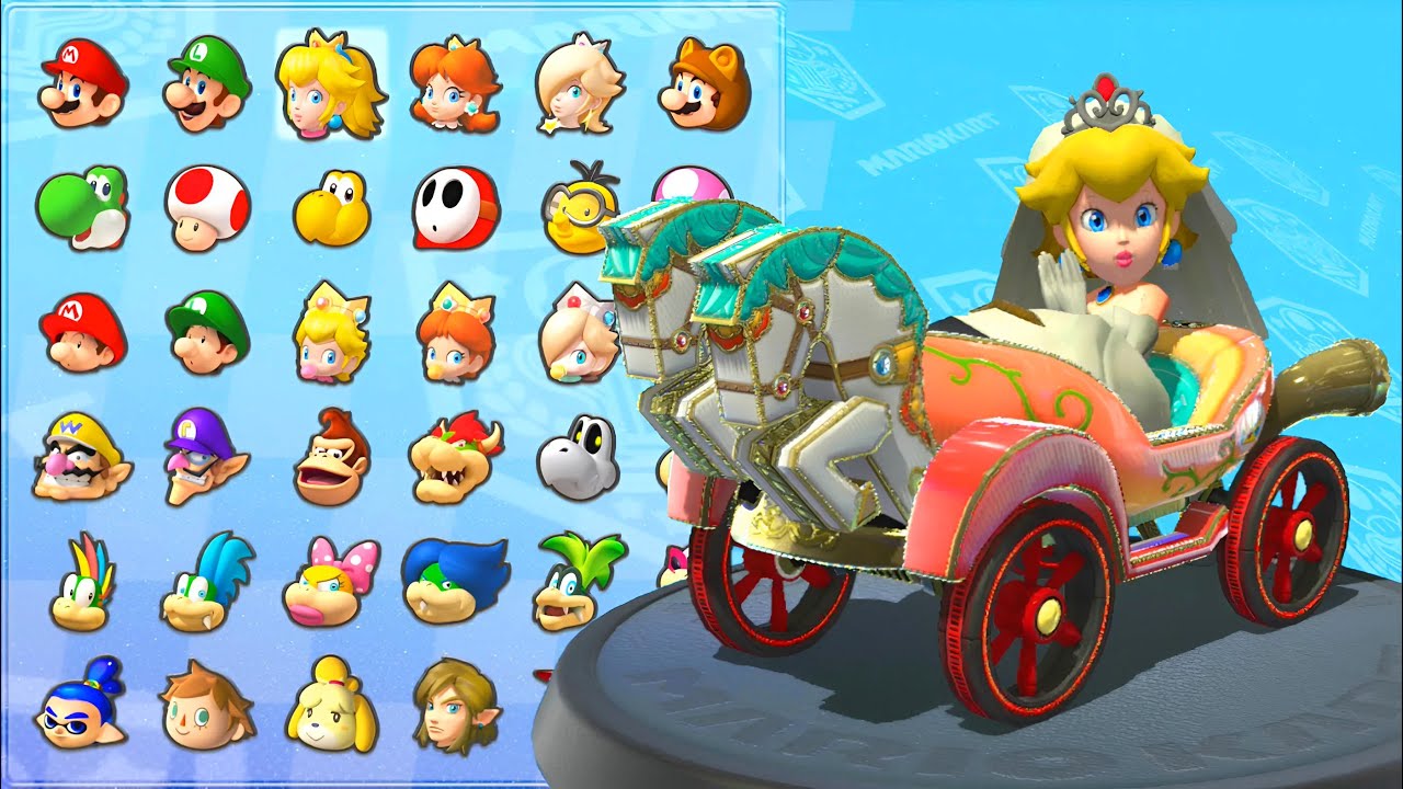 Mario Kart 8 Deluxe - Peach (Wedding) Drivers the Prancer in Egg Cup ...