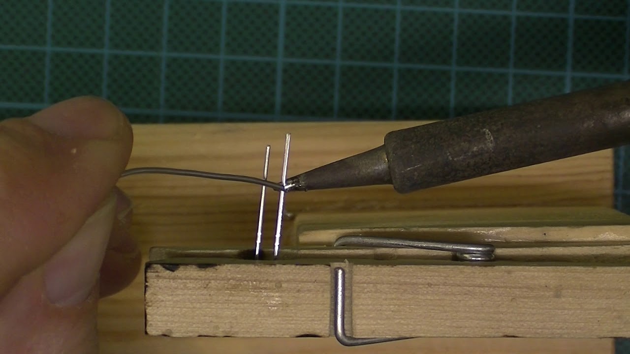 How to solder wires onto LED - YouTube