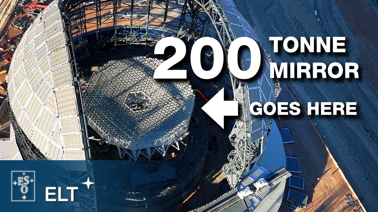 World’s largest mirror support installed | ELT Updates - YouTube
