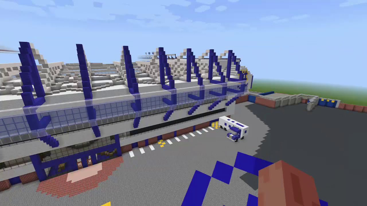 Minecraft Goodison Park. Everton FC (built by prefxdesigns) - YouTube