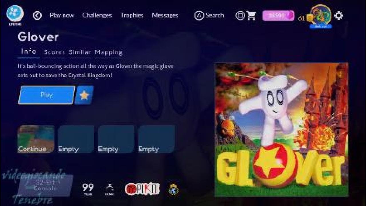 Antstream Arcade PS5 gameplay 4K - riscopriamo Glover - YouTube