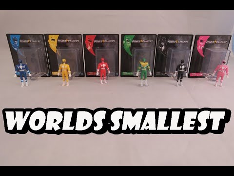Worlds Smallest Power Rangers Figures Review - YouTube