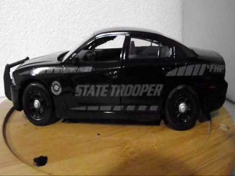 1/24 Police: FHP Stealth Charger with leds decal re-done - YouTube