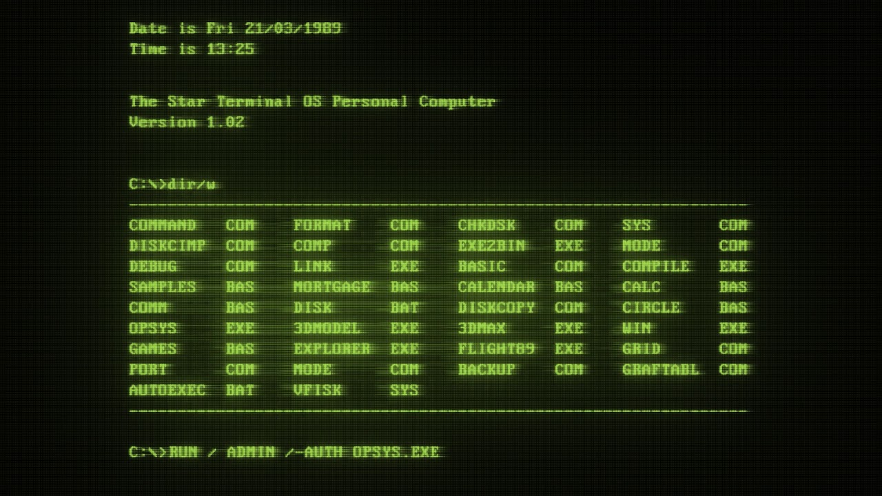 Retro computer UI animation. - YouTube