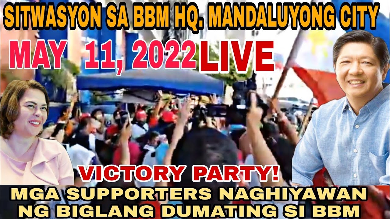 LIVE BBM HQ. VICTORY PARTY|MANDALUYONG CITY - YouTube