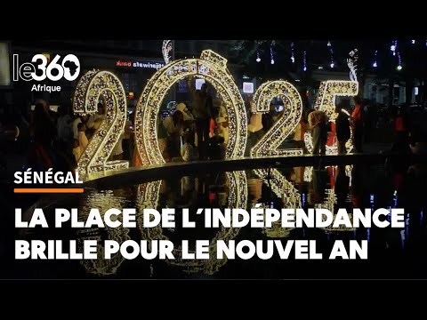 Fêtes de fin d’année à Dakar: la Place de l’Indépendance brille de mille feux