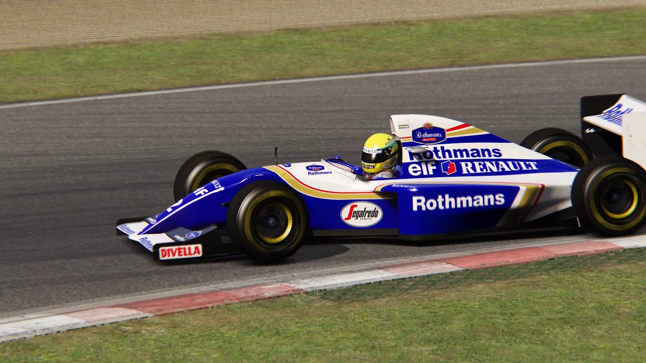 Testing the williams FW16 (Ayrton Senna) - YouTube