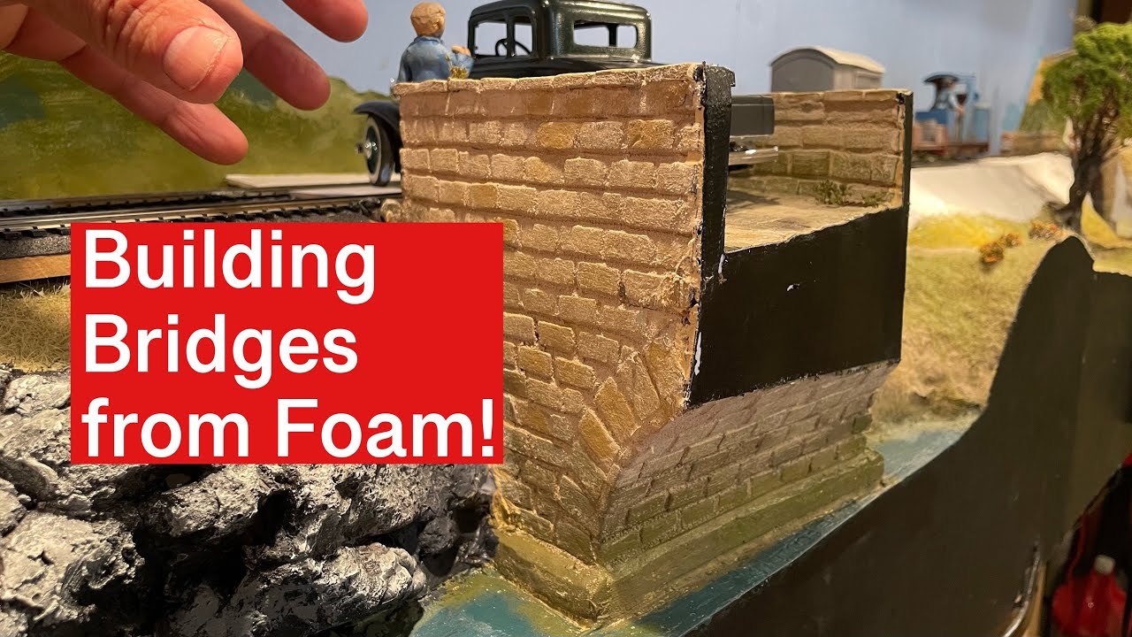 Building Bridges from Foam for Model Railroads and Dioramas - YouTube