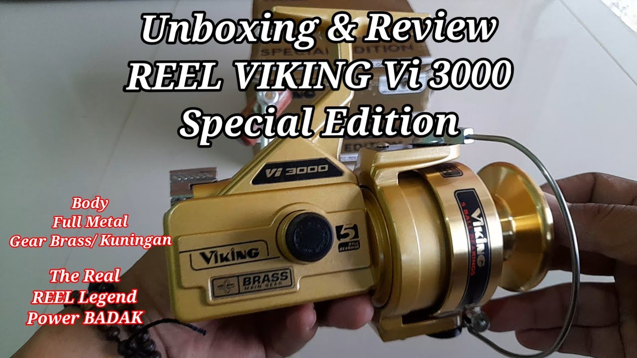 🎣Unboxing & Review Reel Viking Vi3000 Special Edition 🎣 @wirakafishing ...