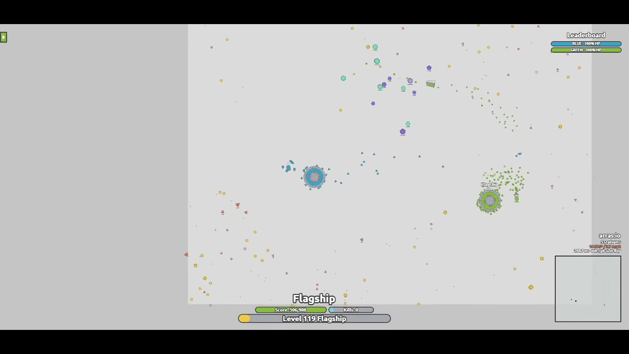 arras io playing as a flagship - YouTube