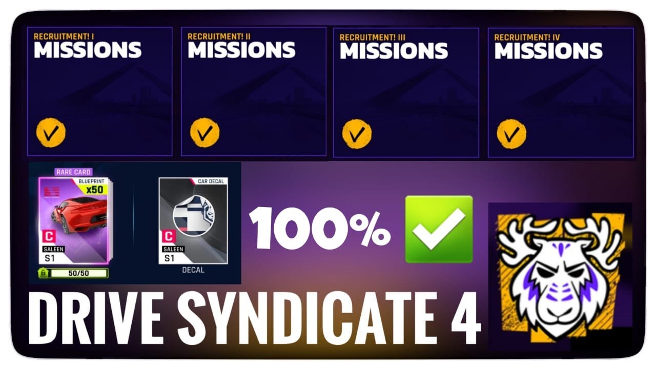 Asphalt 9 | Drive Syndicate 4 | Recruitment mission chapter 1-4 ...