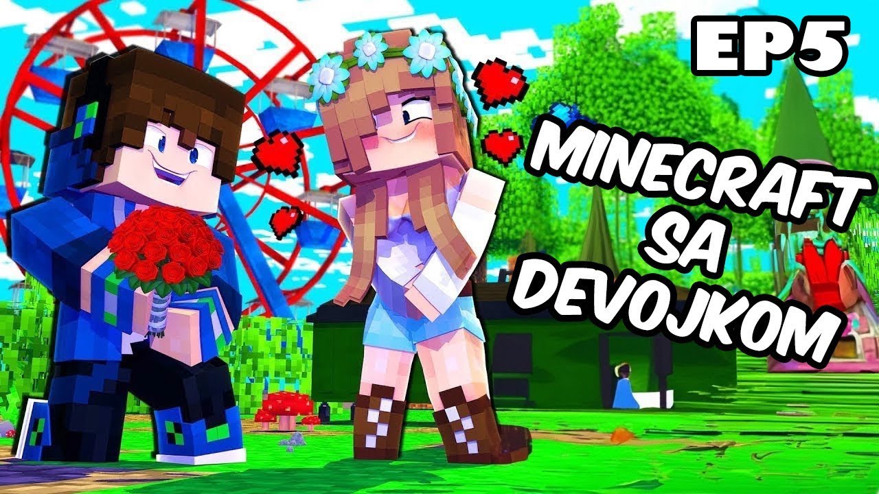 Minecraft sa ::DEVOJKOM:: Ep 5!! TORANJ, KUCA NA VODI!! - YouTube