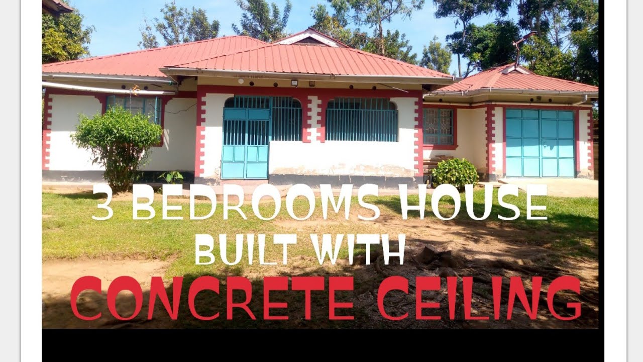 3 bedrooms house built with concrete ceiling in rural Setup Kenya ...