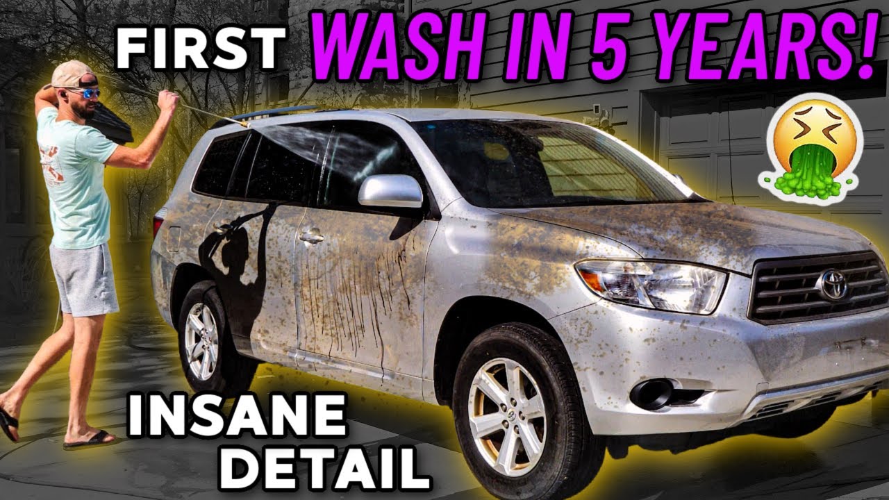 Can It Be Cleaned? Deep Cleaning A TRASHED Toyota Highlander! Car ...