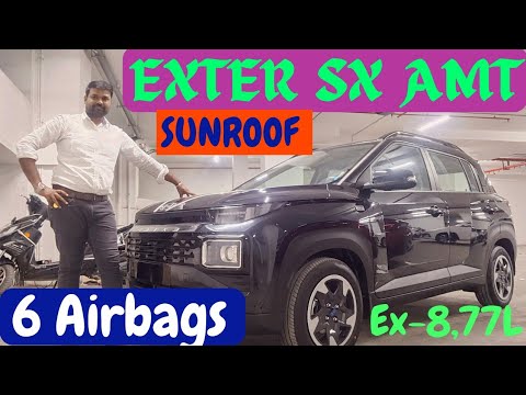 New Hyundai Exter SX AMT 2023 🎇 Ex-8,10L | Starry Night Colour @tech ...