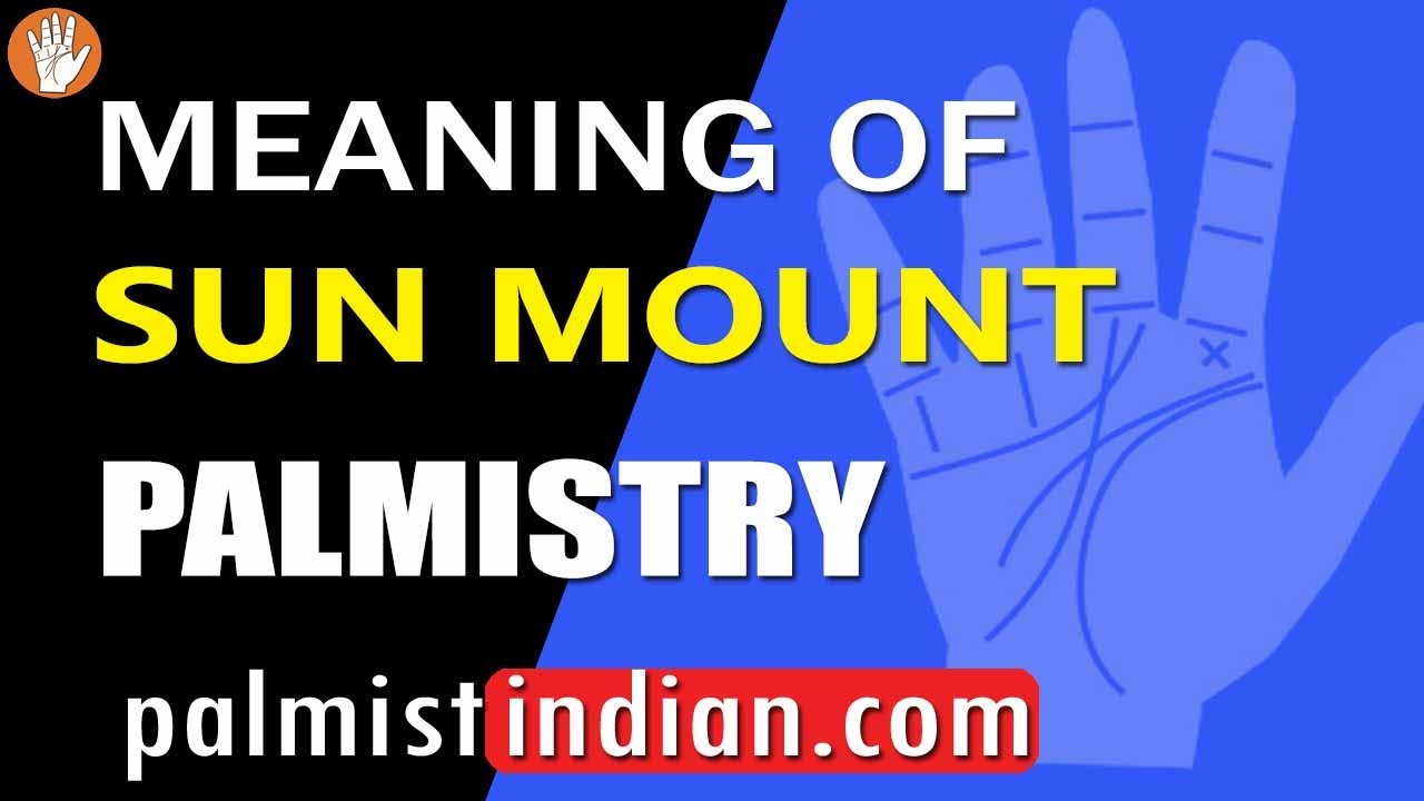 Palmistry: Exploring the Mount of Sun and Sun Line #palmistrymanish ...