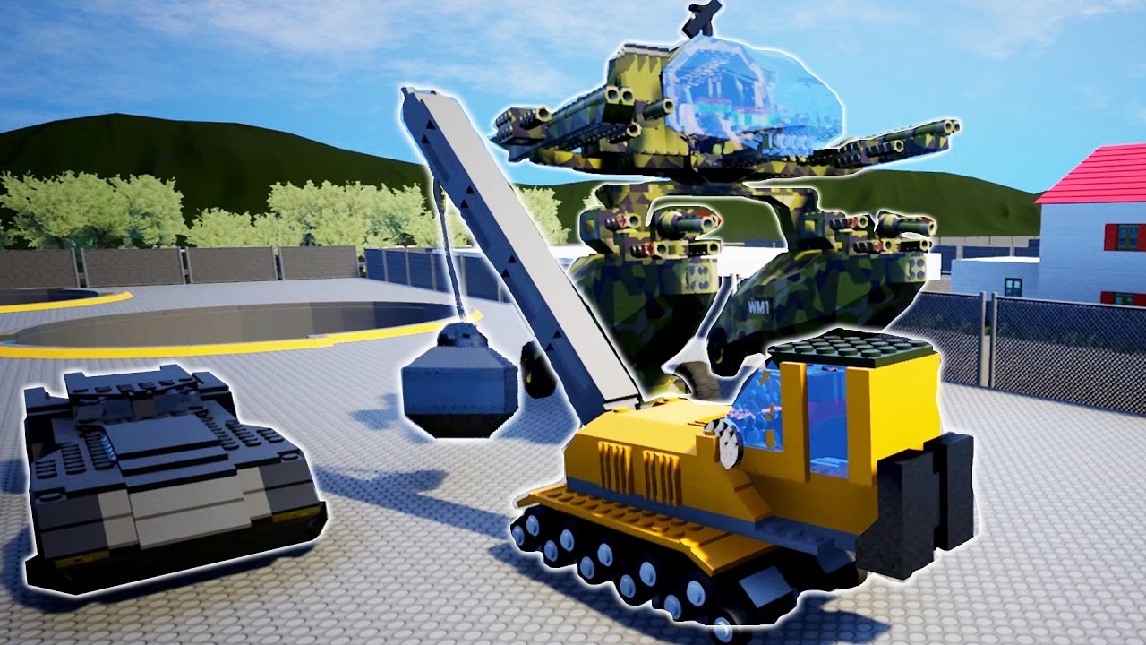 WRECKING BALL vs MECHWARRIOR, BATMOBILE, AND BUILDINGS! - Brick Rigs ...