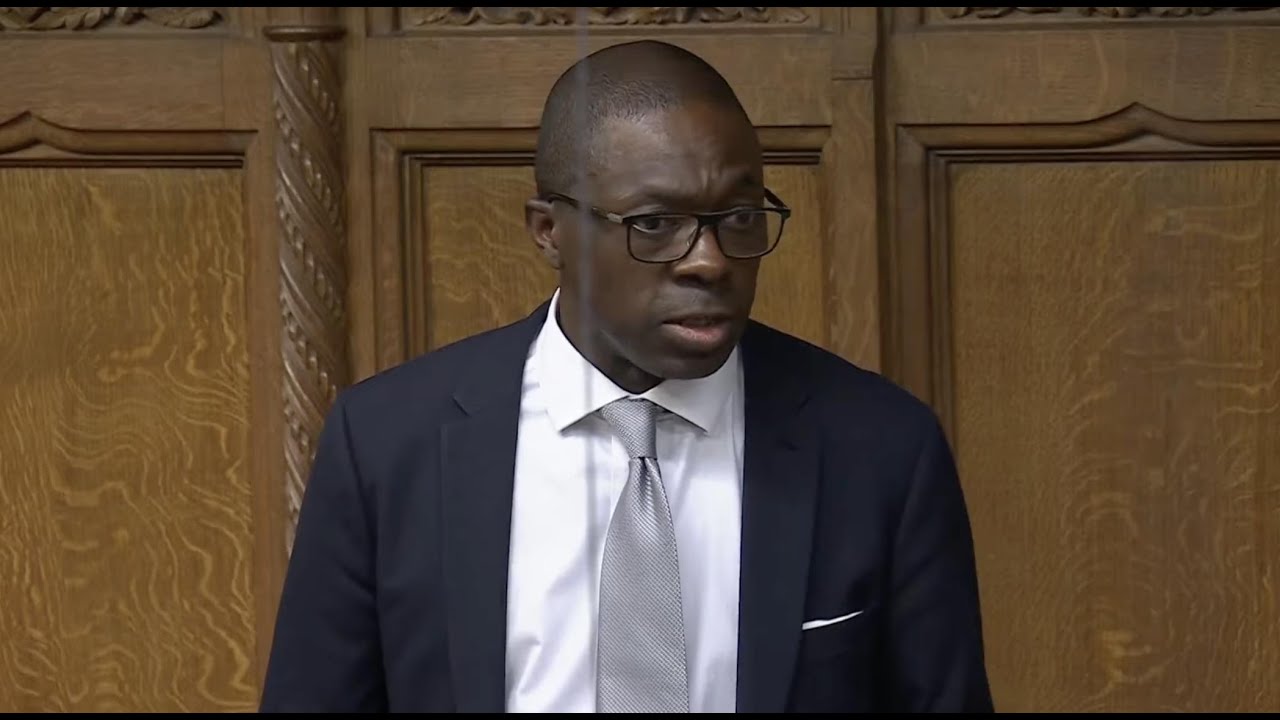 Bayo Alaba MP speaking in the commons about knife crime and the ...