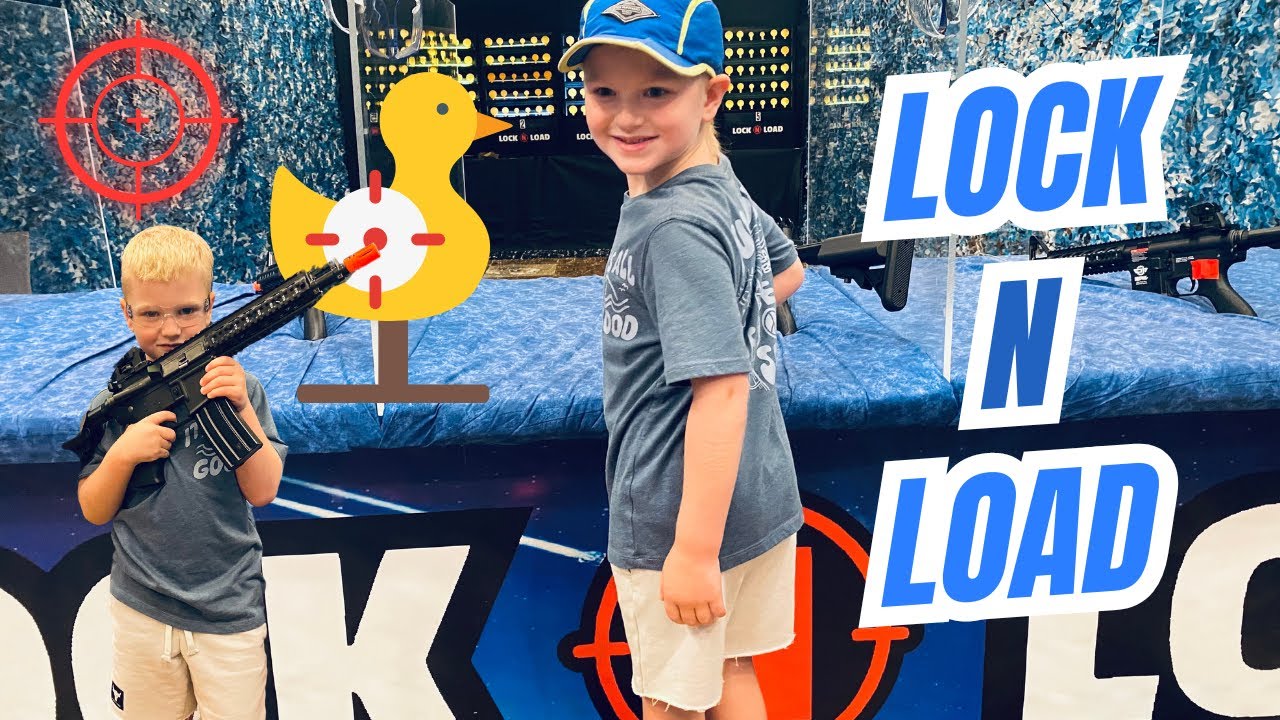 Cash's Epic Target Practice at Lock N Load in Jacksonville NC Mall! 🎯🔫 ...