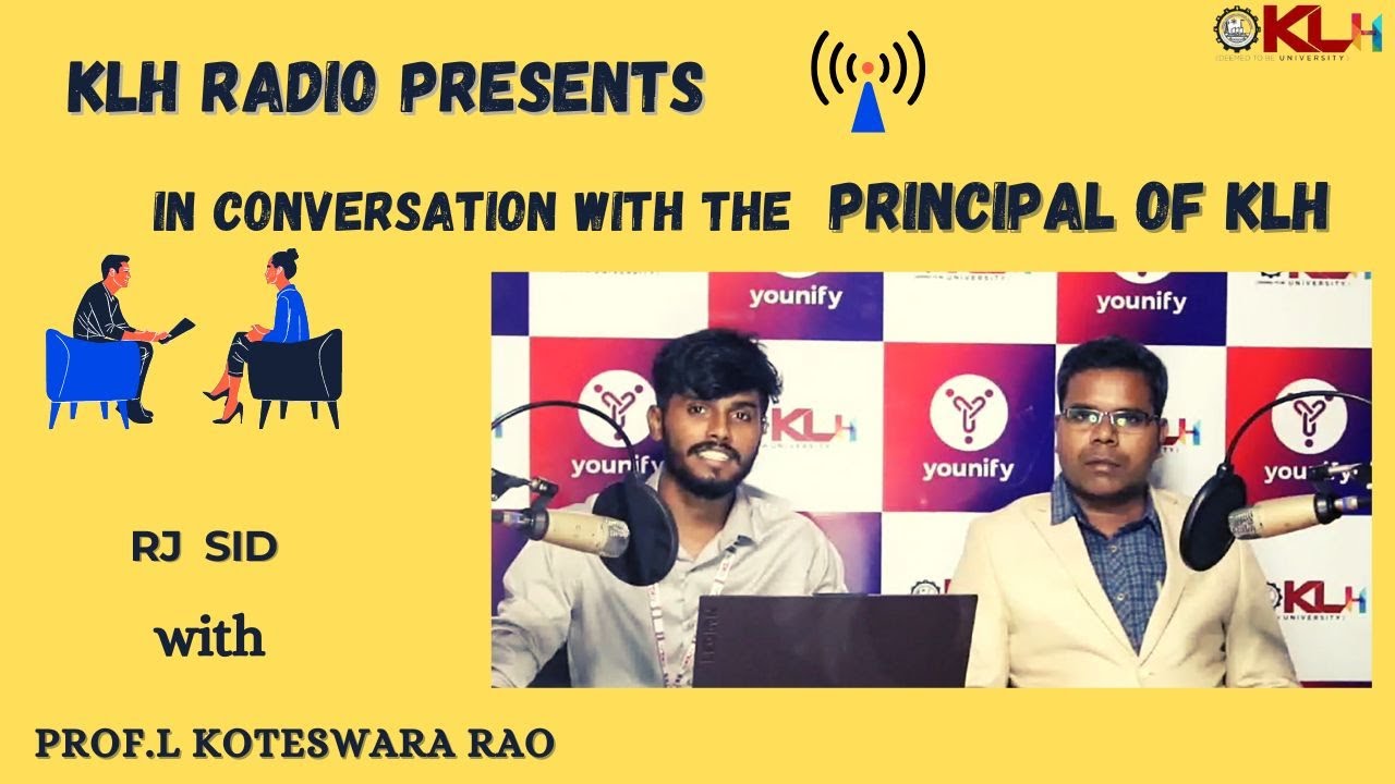 In conversation with Principal of KLH Prof.L Koteswara Rao || ASK THE ...