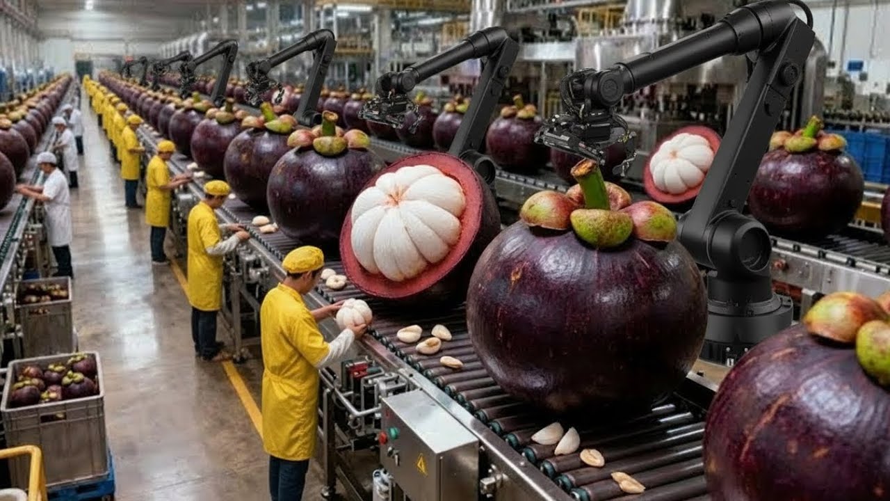 Inside a Mangosteen Syrup 🍈 Factory Turning Fresh Fruit into High-Value ...