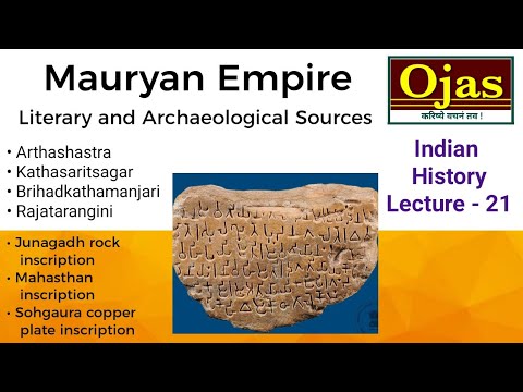 21 Mauryan Empire | Literary & Archaeological Sources | Arthashastra ...