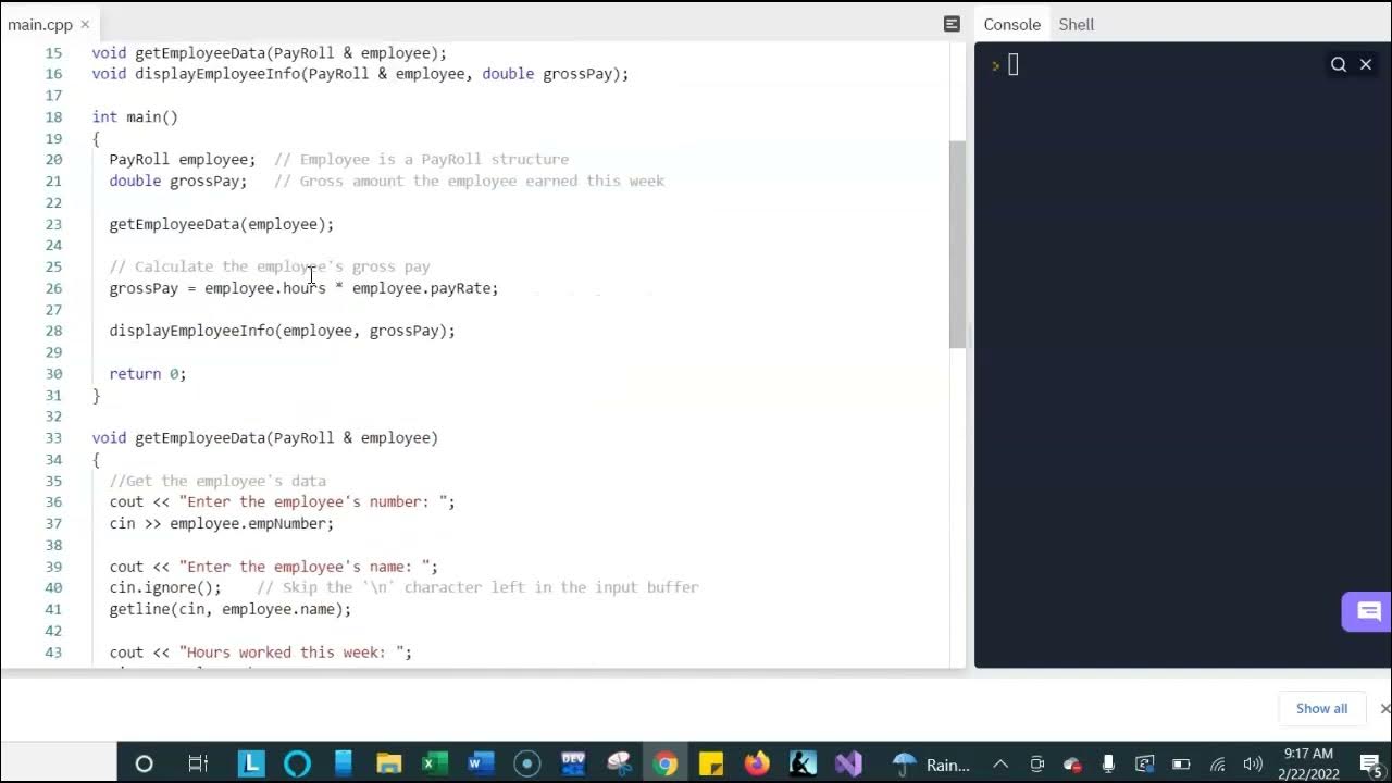 Structures and Constant Reference Parameters - YouTube
