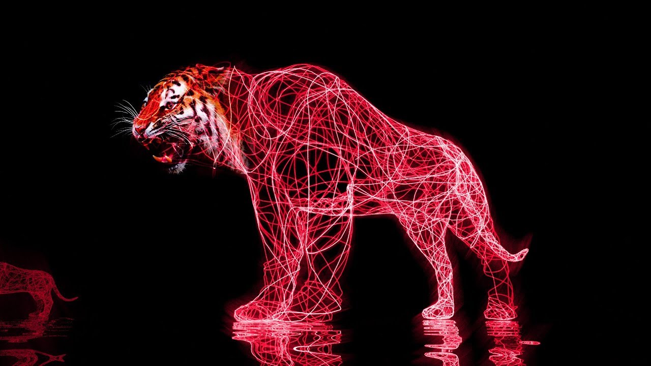 Tiger made of ropes - YouTube