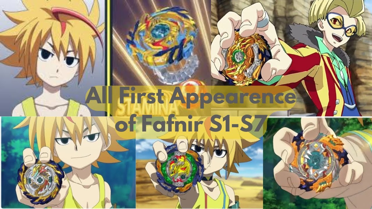 All First Appearances of Fafnir in Beyblade Burst S1-S7 - YouTube