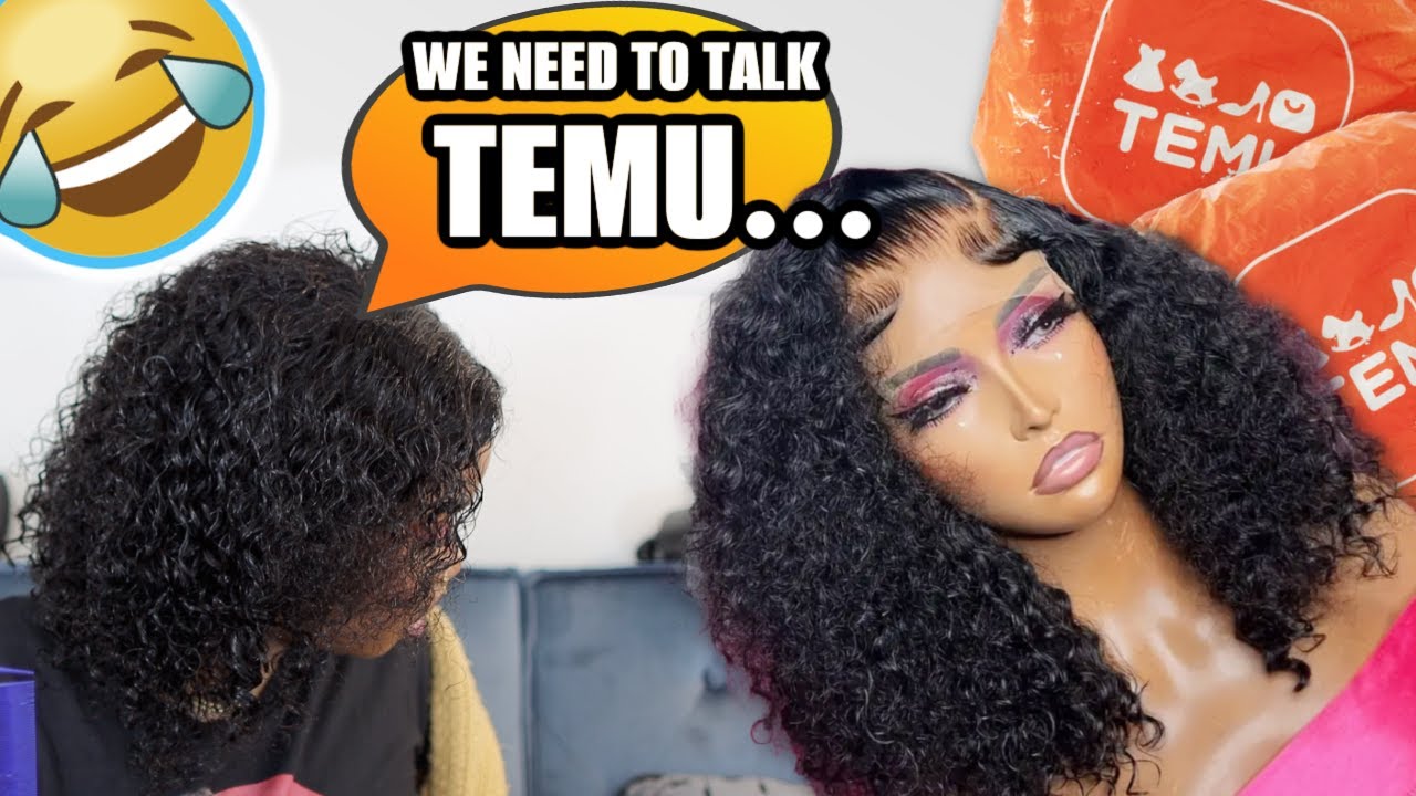👀 Is TEMU Legit? | Issa Whole GLUELESS Wig Haul | Worth It? Yes or ...