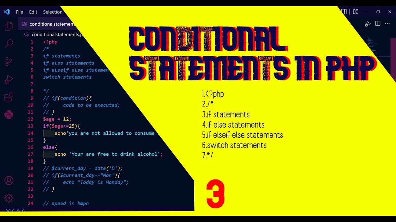Php Programming 2022 Conditional Statements In Php 2022 Simplified Programming Let Tech 6209